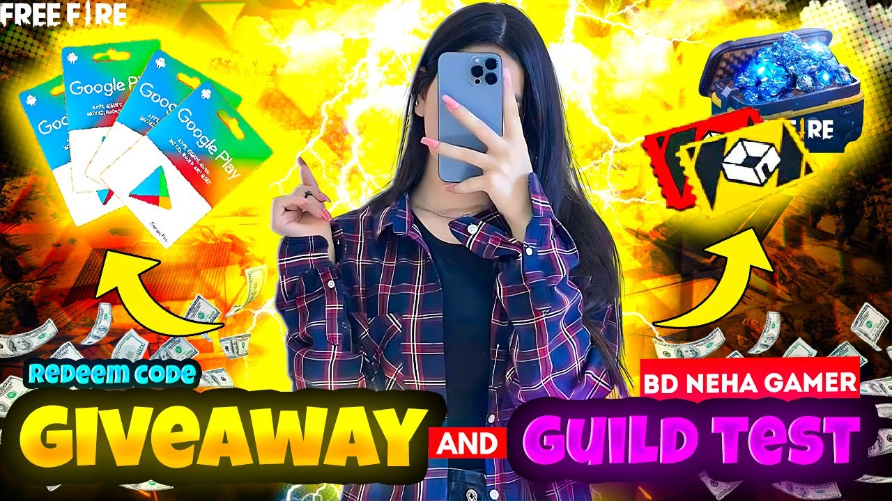 🔴[Live]👽Diamonds Giveaway | 1 vs 2 GUILD TEST🤯🔥4 Vs 4👿 #freefirelive # ...