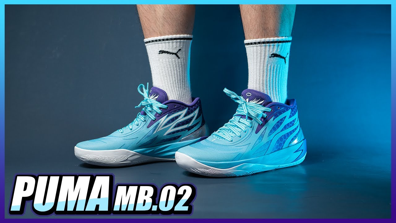 PUMA MB.02 'Fade' 實鞋介紹 / 黃蜂隊配色的 LaMelo Ball 簽名球鞋最對味！漸層加蜂巢細節超漂亮～ - YouTube