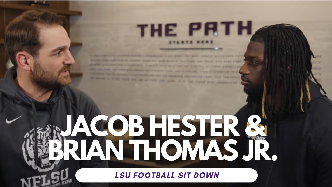Brian Thomas Jr. Sits Down with Jacob Hester - YouTube