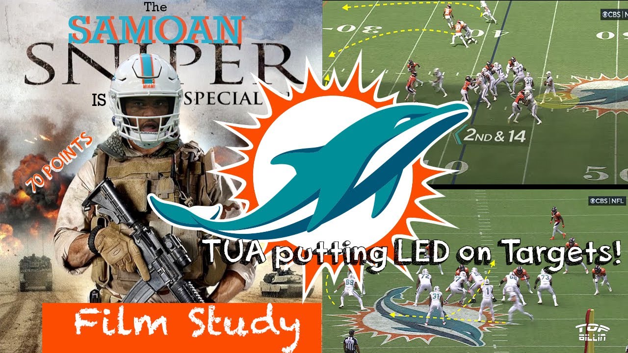 Miami Dolphins Study: The Samoan Sniper putting LED on TARGETS! | Tua is a point guard! - YouTube