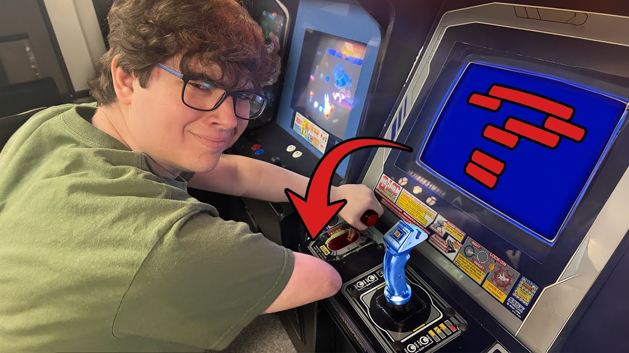 Arcade games with one arm? - YouTube