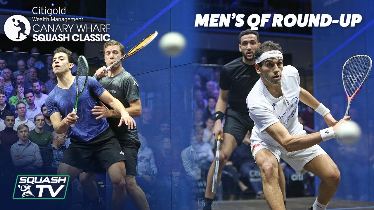 Squash: Canary Wharf Classic 2019 - Quarter Final Roundup - YouTube