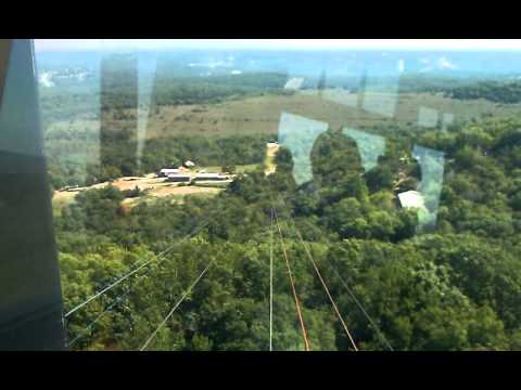 Zipline from Inspiration Tower in Branson Missouri - YouTube