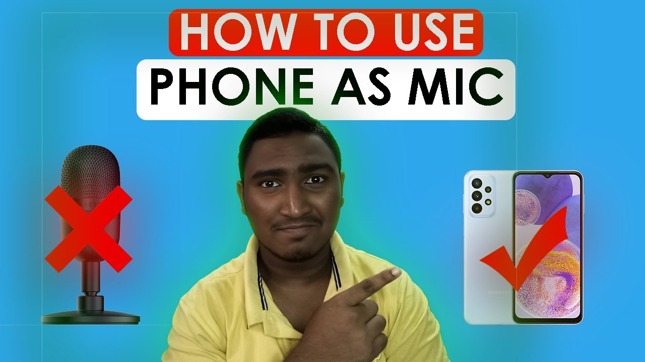 How To Use Phone As A Mic phone microphone YouTube How To Use Phone As A Mic phone microphone YouTube