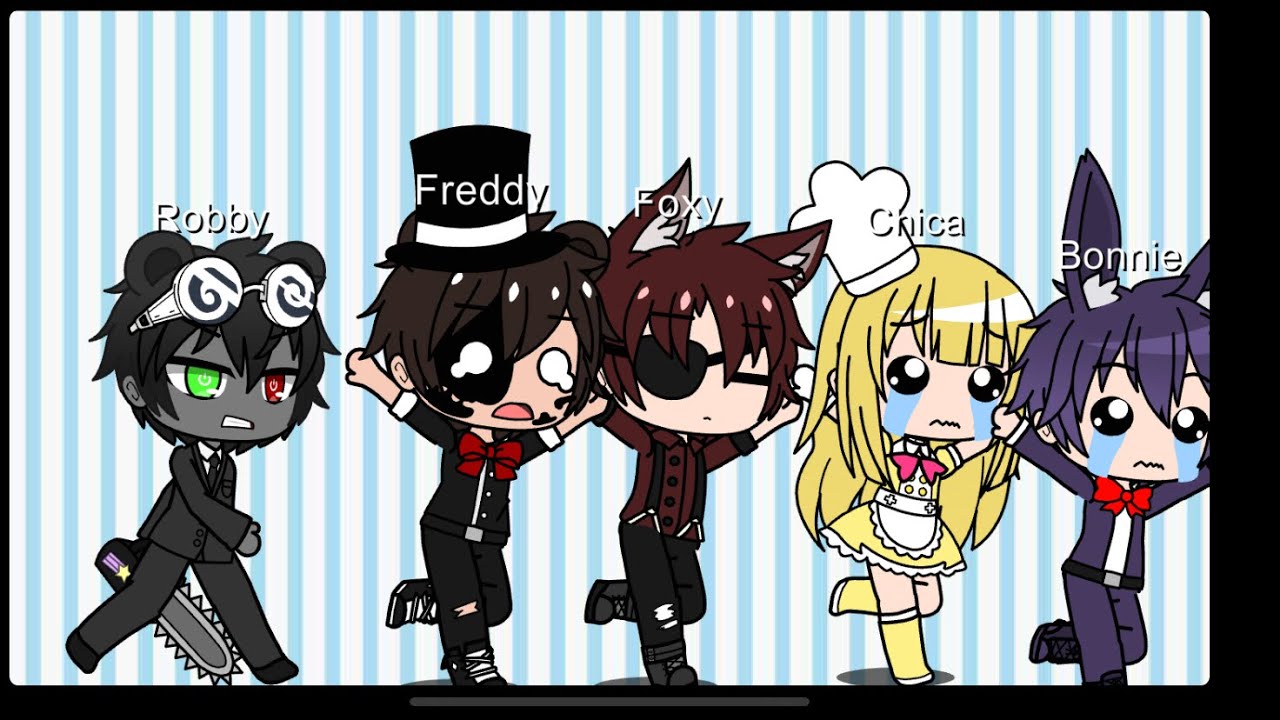 Fnaf 1 crew meet Piggy crew - YouTube