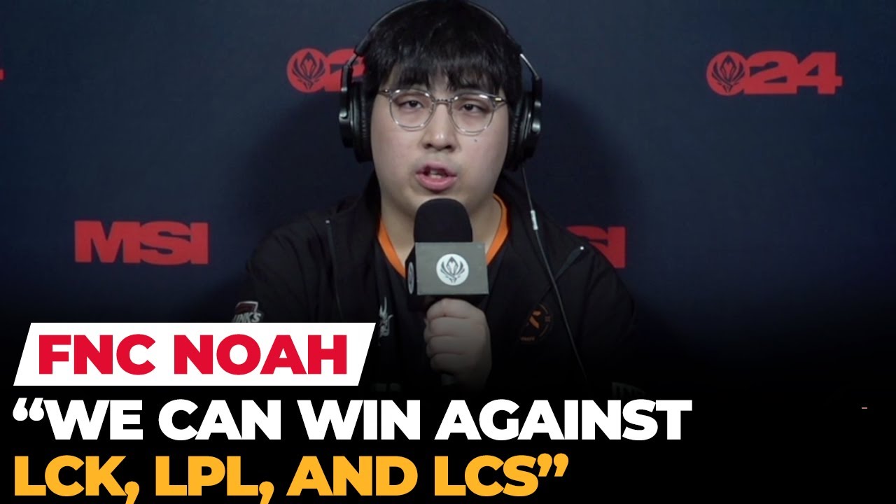 Noah after GEN vs FNC 🗣️ "If we can improve, we can beat LCK/LPL teams" | Ashley Kang - YouTube