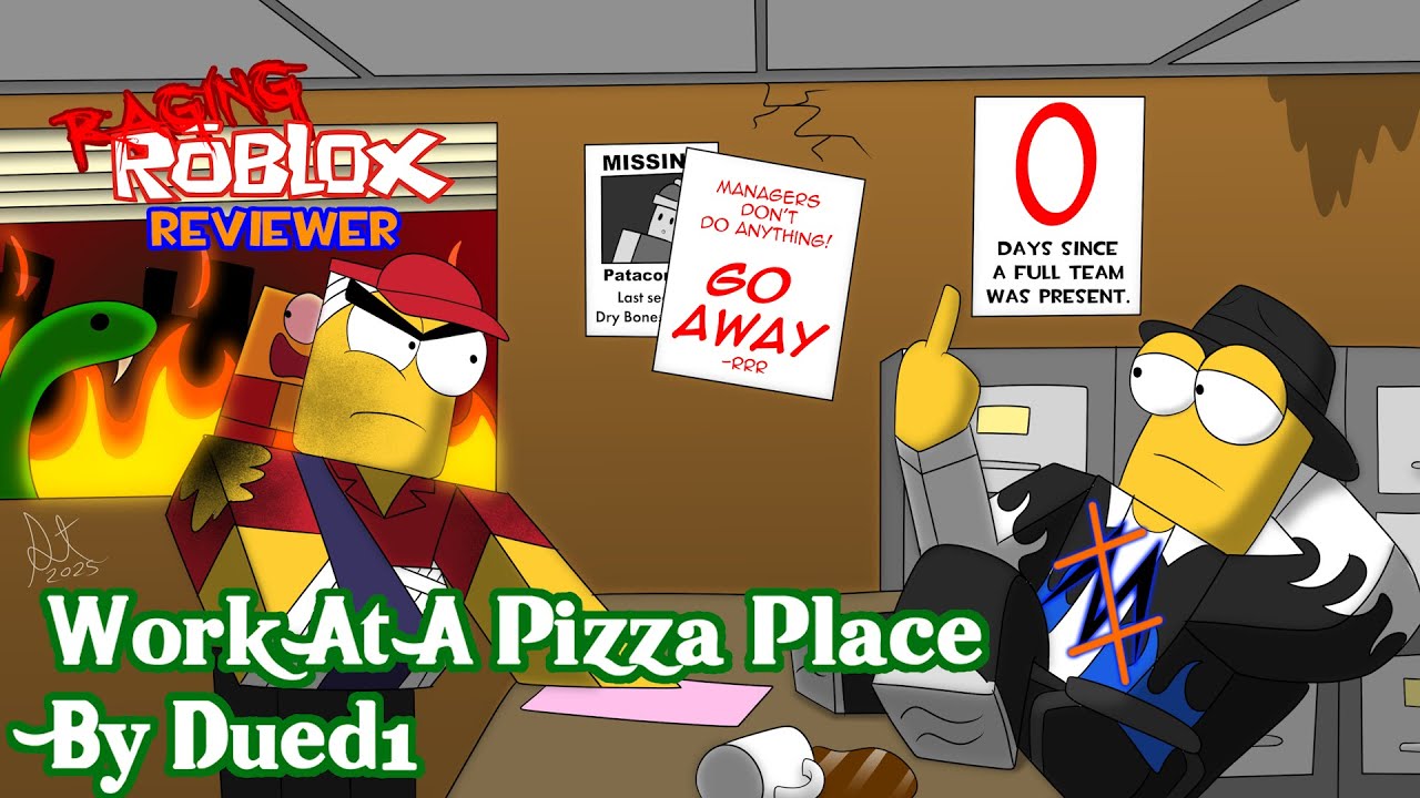 Raging Roblox Reviewer: Work at a Pizza Place - YouTube