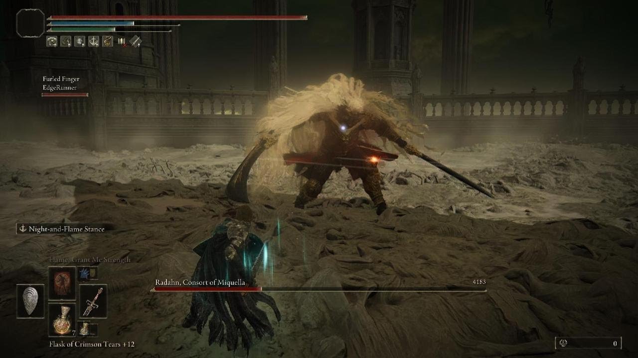 Sword of Night and Flame vs Promised Consort Radahn - YouTube