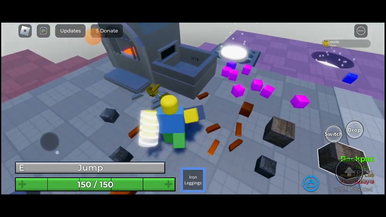 how to make Teleport pad in mcc (moded cube combiantion) - YouTube