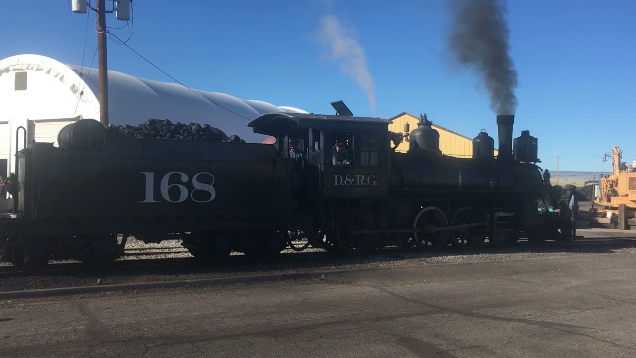 D&RG 168 at Antonito, August 2021 - YouTube