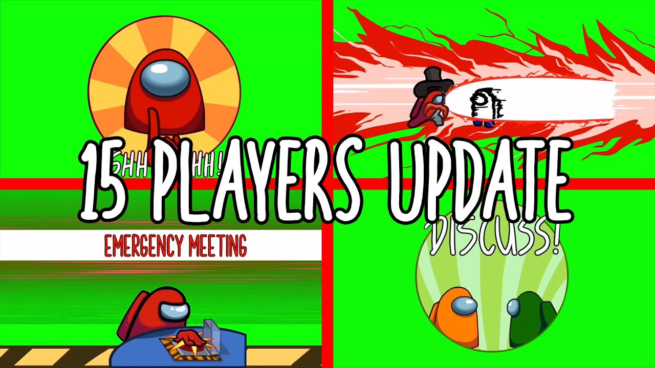 Among Us All New Animations Green Screen - Chroma Key (15 Players ...