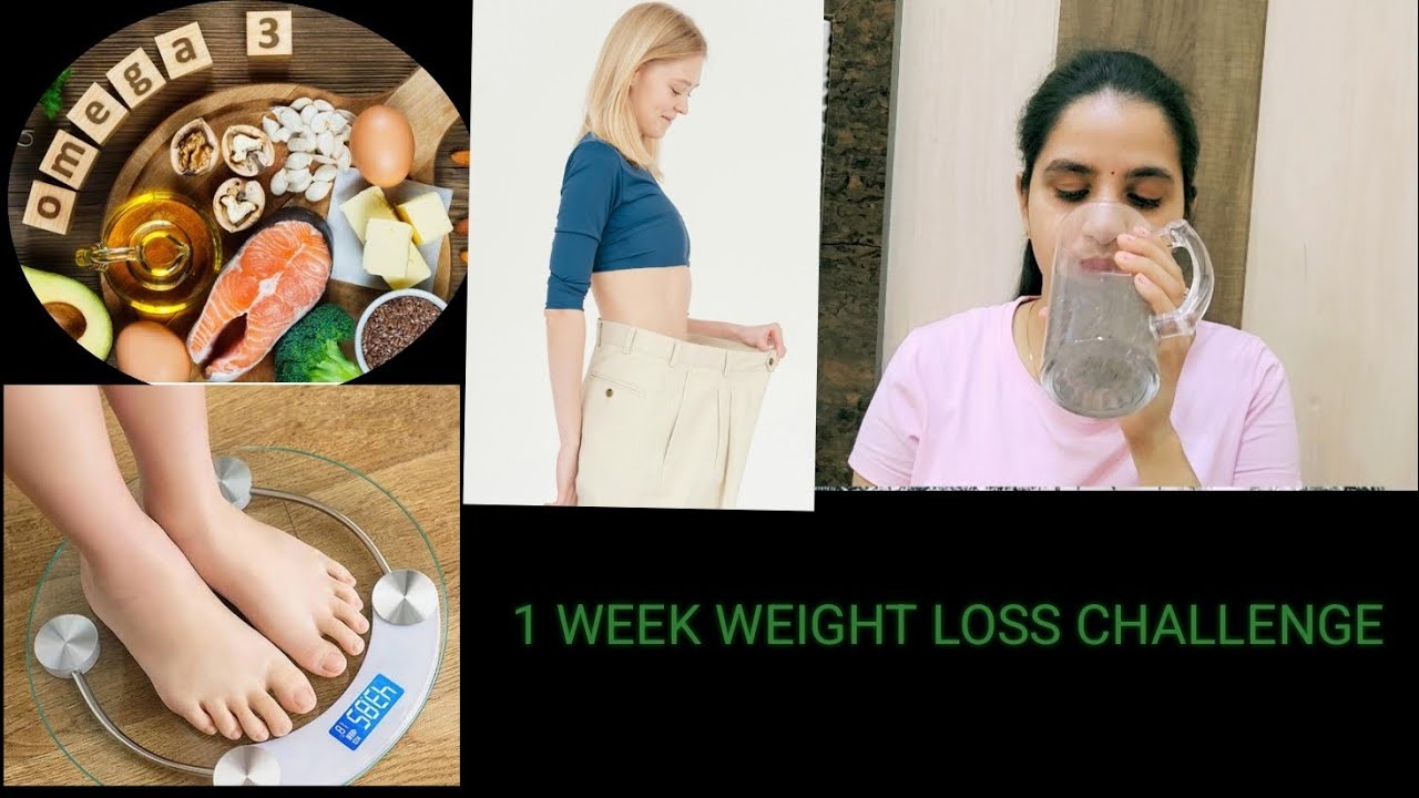 1 WEEK WEIGHT LOSS CHALLENGE | NO EXERCISE | WEIGHT LOSS DRINK | - YouTube