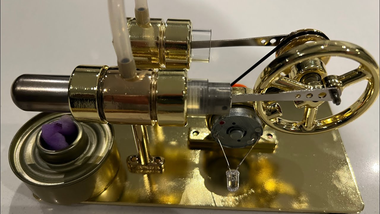 A lovely little hot air ‘Stirling’ engine - YouTube