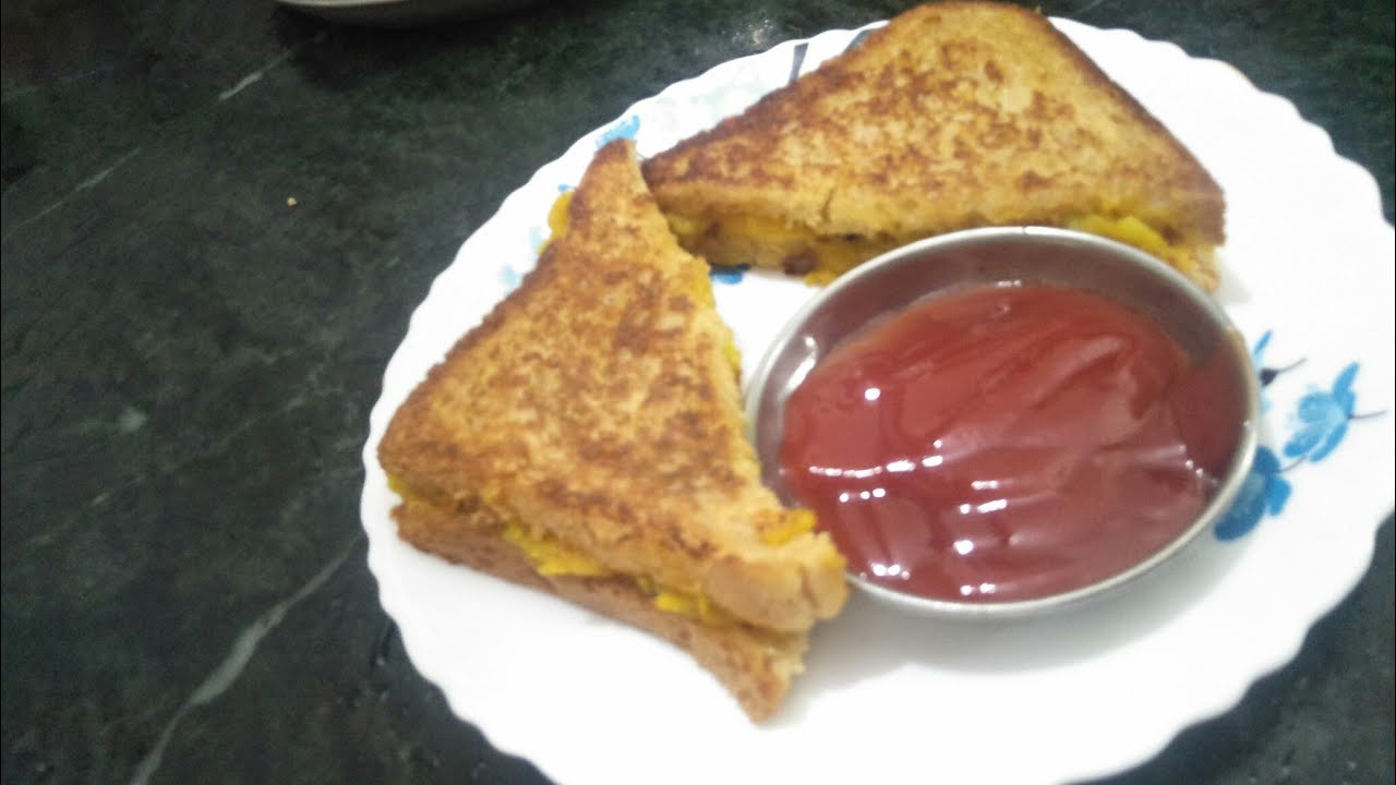How to cook allu sandwich in just 2 minutes easy recipe must try - YouTube
