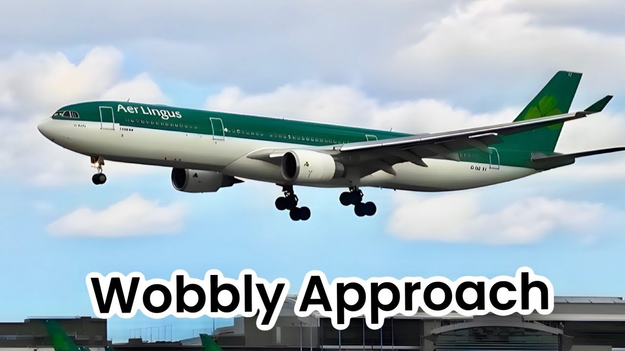 Windy approach by Aer Lingus A330 at Dublin #planespotting #aviation # ...