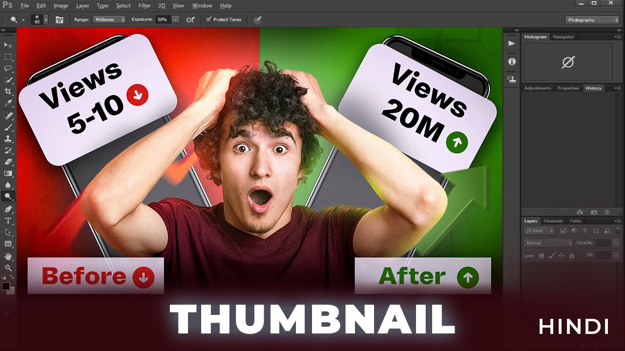 How to Make Killer Youtube Thumbnail - Beginners || YouTube Thumbnail ...