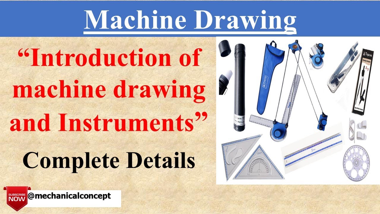 machine drawing mechanical engineering in hindi || introduction to ...