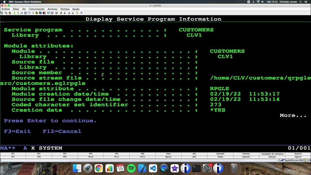 Coding in RPG (IBM i/AS400). Creating a Service Program from VSCode in ...