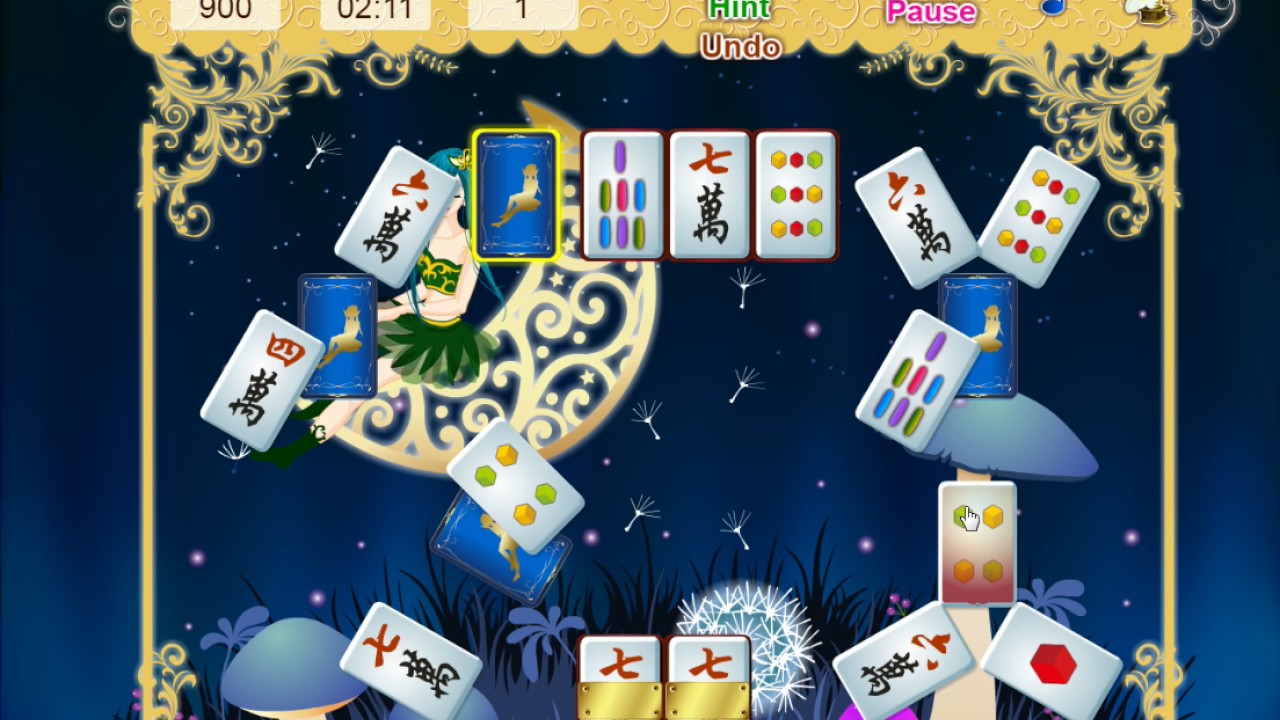 MOON ELF MAHJONG (full screen) - Free Online Game - YouTube