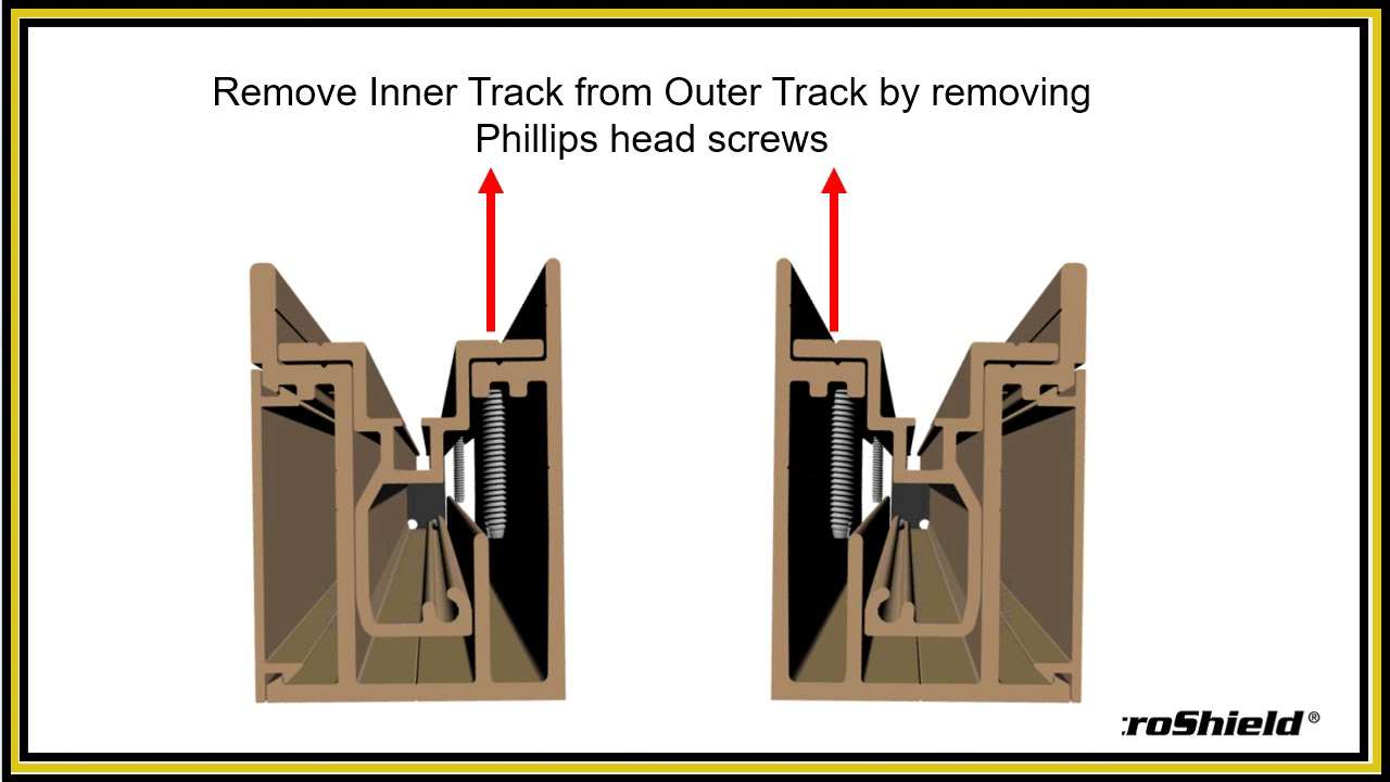 MaestroScreen Adjustable Track Surface Mount Installation - By ...
