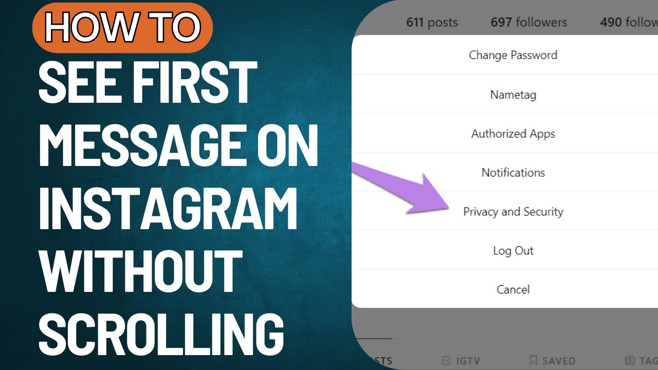 How To See First Message On Instagram Without Scrolling IPhone And How To See First Message On Instagram Without Scrolling IPhone And
