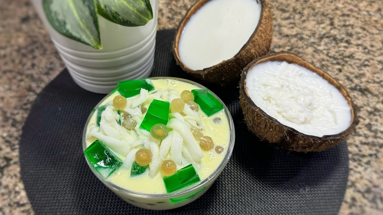 BUKO PANDAN with Homemade Buko - YouTube