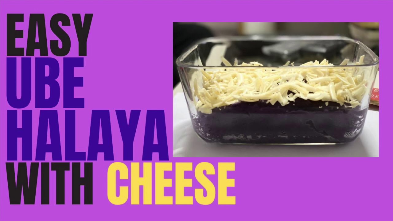 Easy UBE HALAYA with CHEESE - YouTube