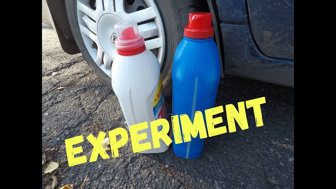 EXPERIMENT: Car Vs Huge Bottles. - YouTube