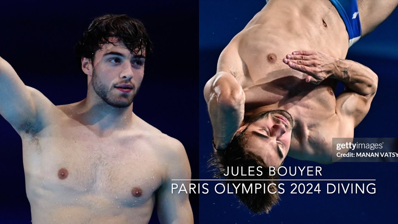 3m Spring Board Dive | Paris Olympics 2024 | Jules Bouyer of France ...