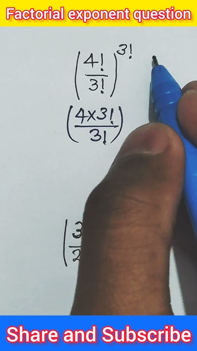 🔥factorial Exponent 😨😱 Maths Mathematics Viral Mathtricks Trending Shorts Youtubeshorts