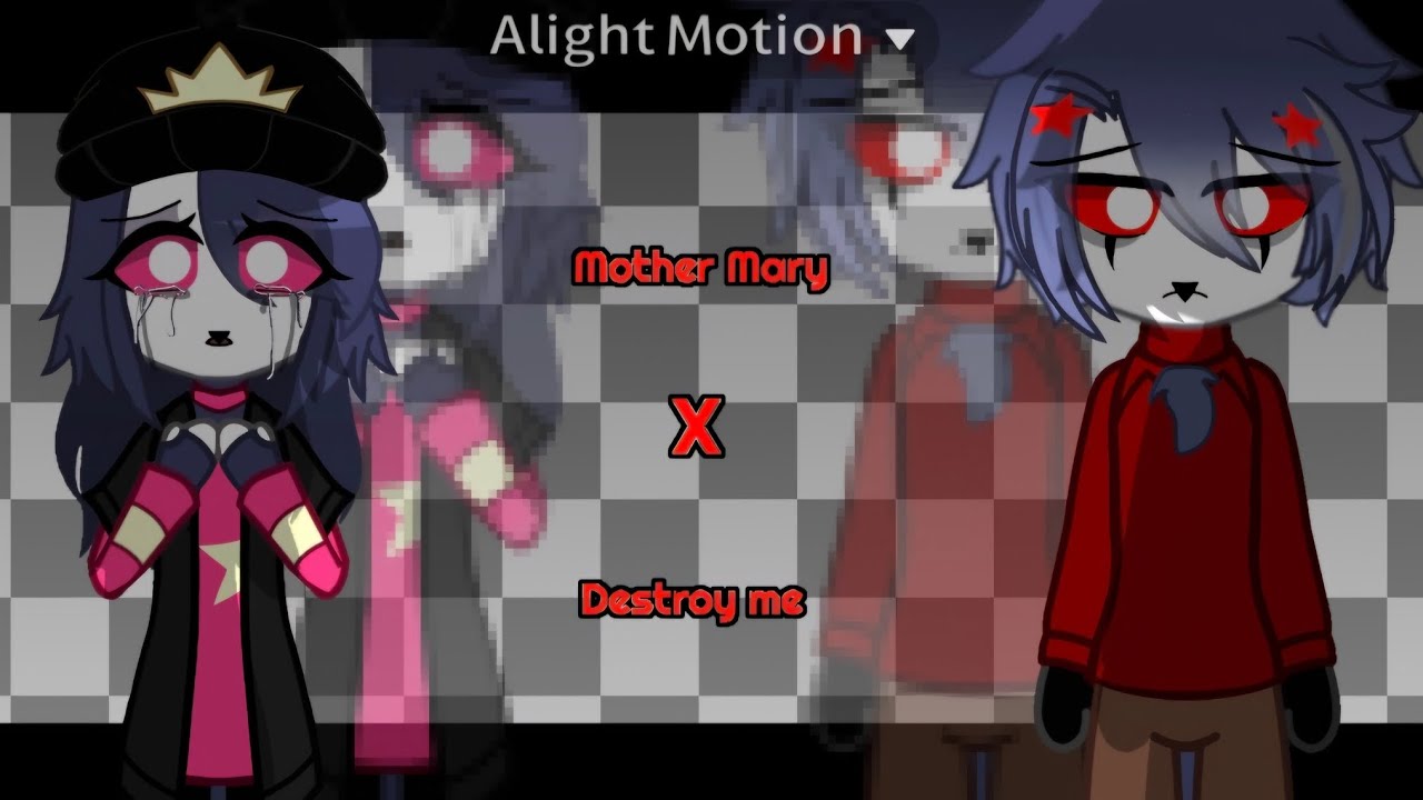 || Mother Mary x Destroy me || Stolas and Octavia angst || Helluva Boss ...