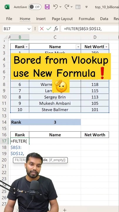 #shorts #excel Try New Excel Formula instead of vlookup ‼️🚀 - YouTube