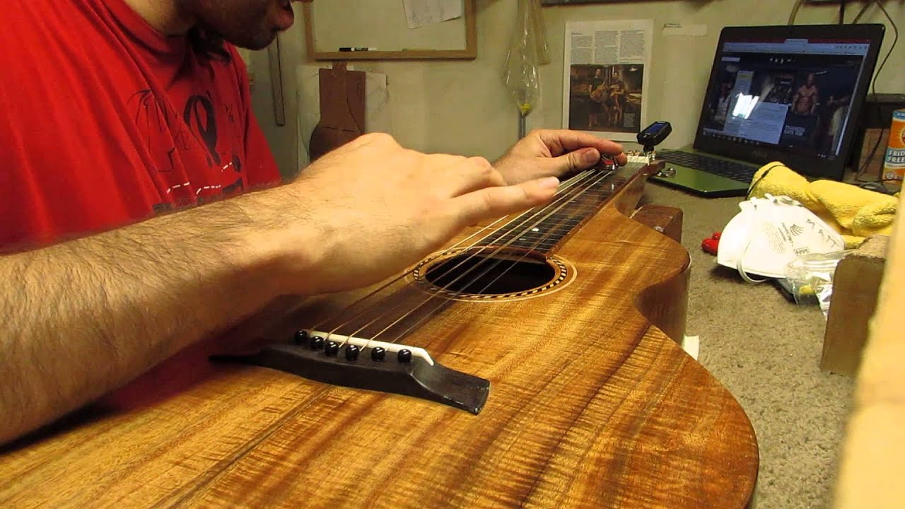 Matthew Nigro Blues Jam on an Iseman Style One Koa Weissenborn - YouTube