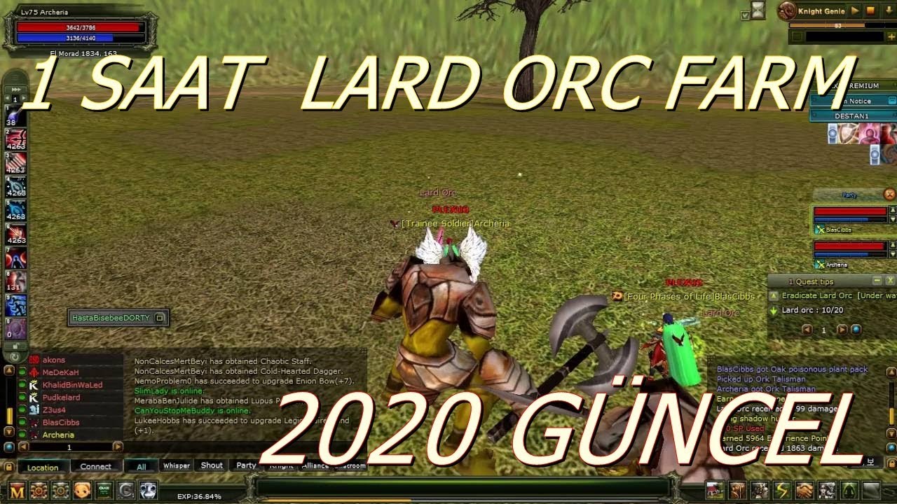 Knight Online lard orc farm 2020 güncel - YouTube