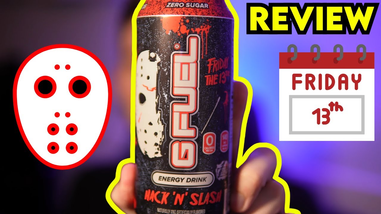 GFUEL HACK n SLASH Flavor Energy Drink Review - YouTube
