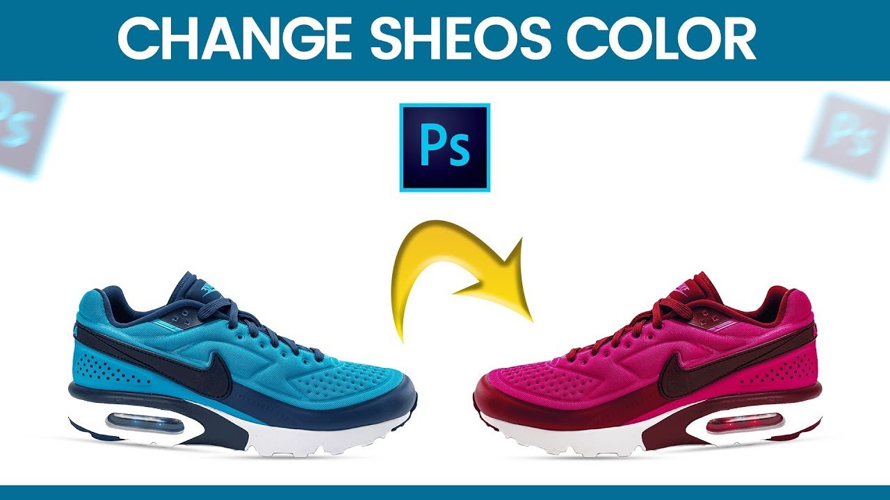 How to Change SHOES COLOR in Photoshop | Adobe Photoshop Tutorial - YouTube