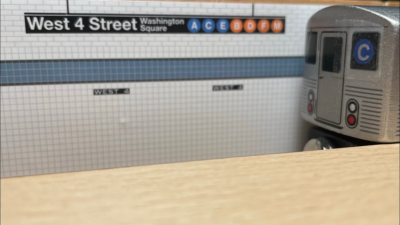 Munipals R32 C train at W 4 St-Washington Sq - YouTube