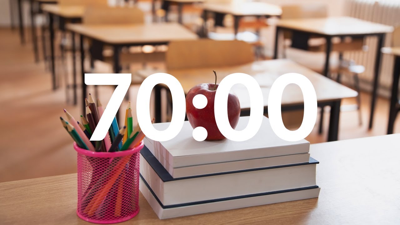 📝School Exams Ambience 📚70 min Ambient Exam Hall Sounds Timer - 70 min ...