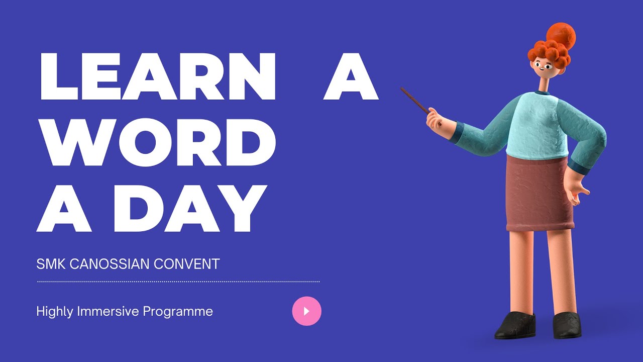 LEARN A WORD A DAY 1.2 - YouTube