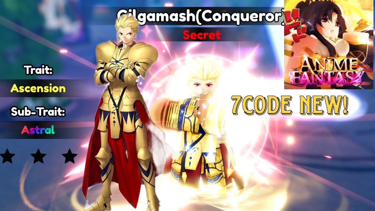 Gilgamesh Evo Showcase and New Code in ANIME FANTASY UPD 3 - YouTube