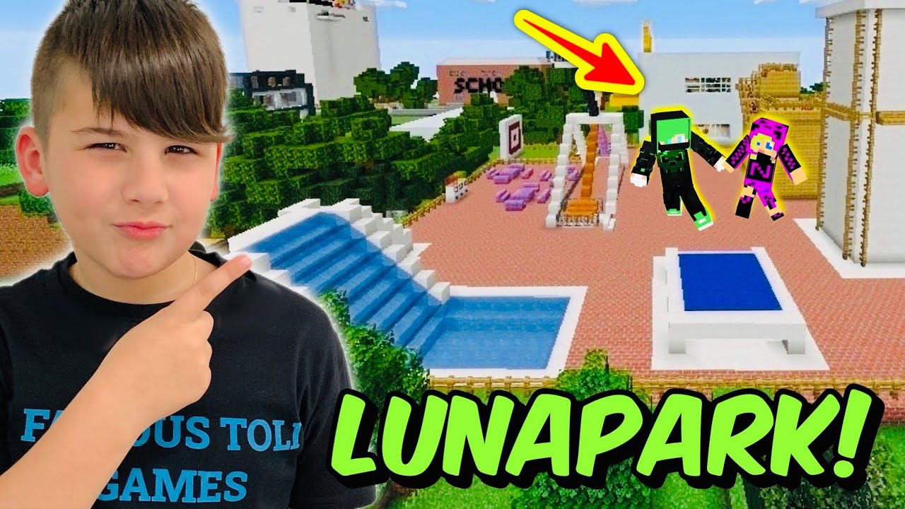 ΤΙ ΕΠΑΘΕ ΤΟ NOOBAKI ΣΤΟ LUNAPARK ΠΟΛΥ ΓΕΛΙΟ MINECRAFT FAMOUS GAMES ...