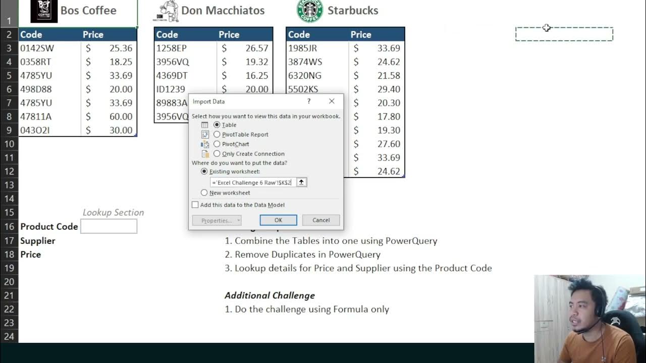 Excel Challenge 6 Makearray And Xlookup Youtube