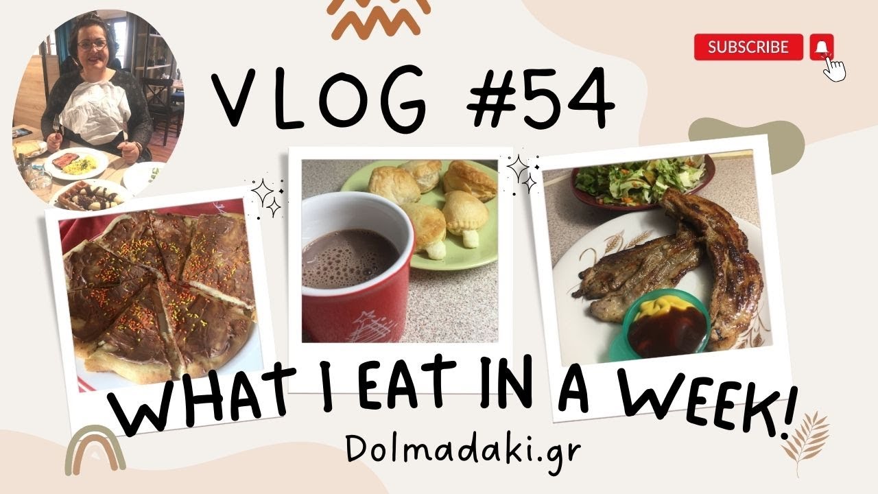 [Food Vlog#54]Tι έφαγα αυτήν την εβδομάδα; μακαρόνια,πανσετα,ταπερακια ...