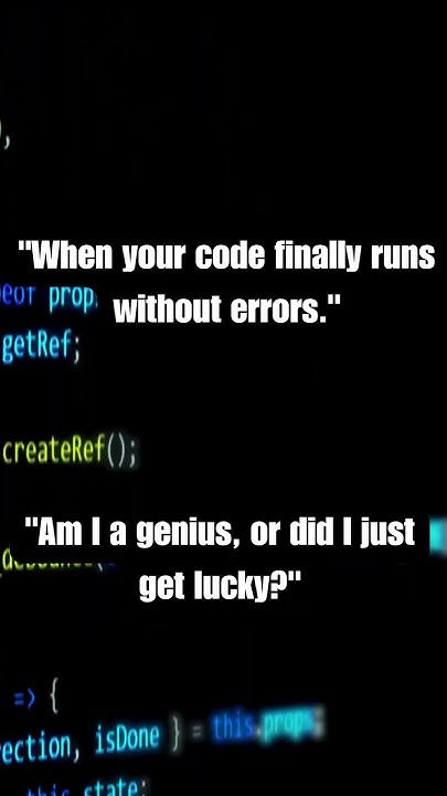 When your code finally works #programmingmemes - YouTube