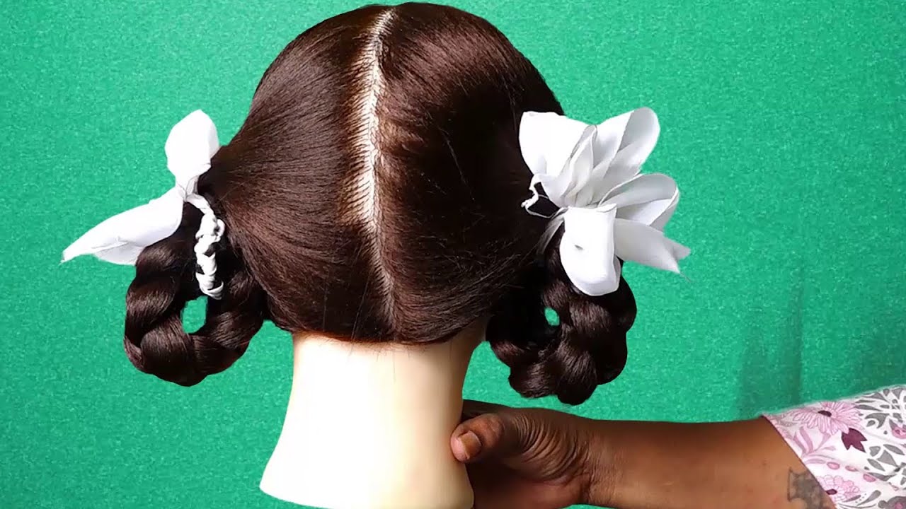 Two Inert Hair | Twin double folded braid hairstyles l everyday tips ...