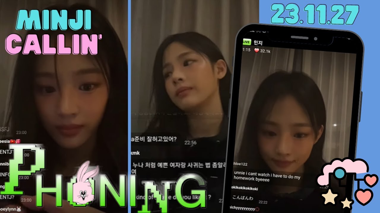 🔴 NewJeans 뉴진스 | LIVE | Minji 🐻 민지 💙 231127 - YouTube