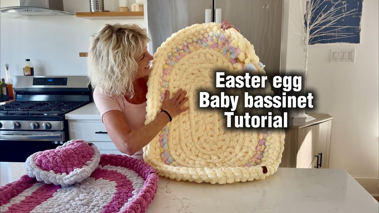 Yes! Here’s the Easter Egg Baby Bassinet tutorial you asked for 🐣💛 ...