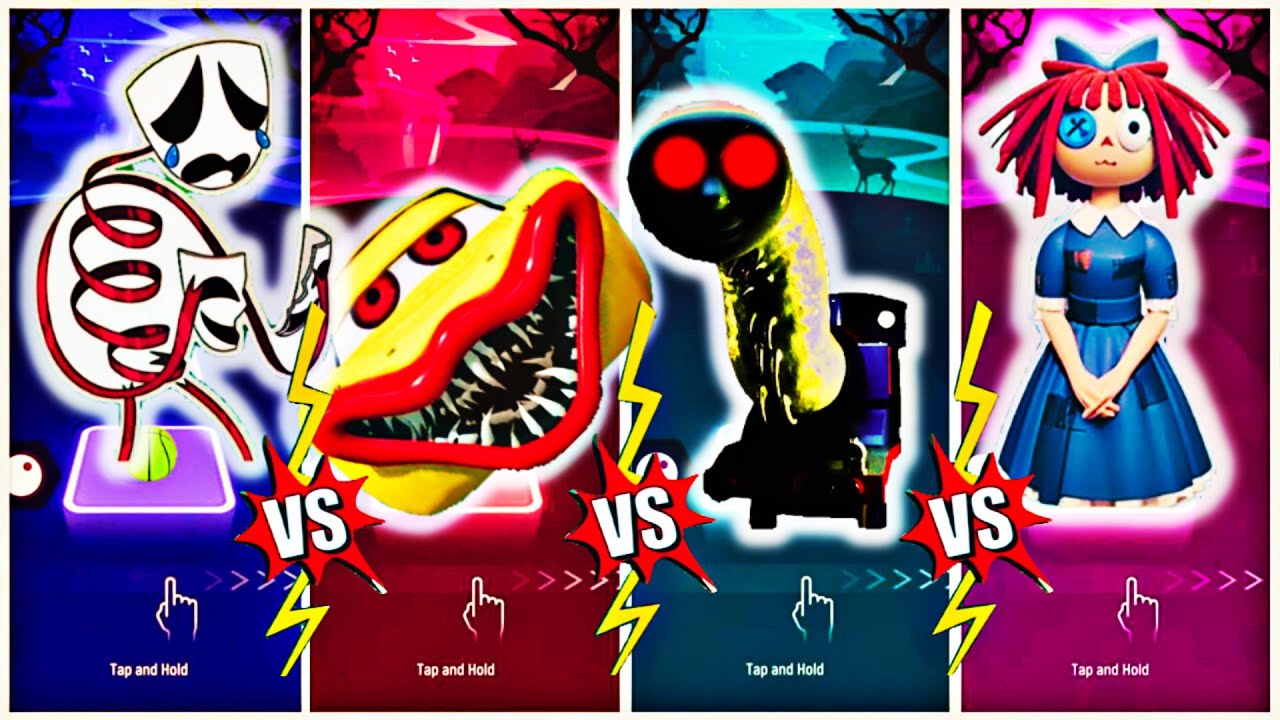 Who Is Best🤭⚡ Gangle 🆚 Yellow Mcqueen Eater 🆚 Thomas TrainEXE 🆚 Ragatha ...