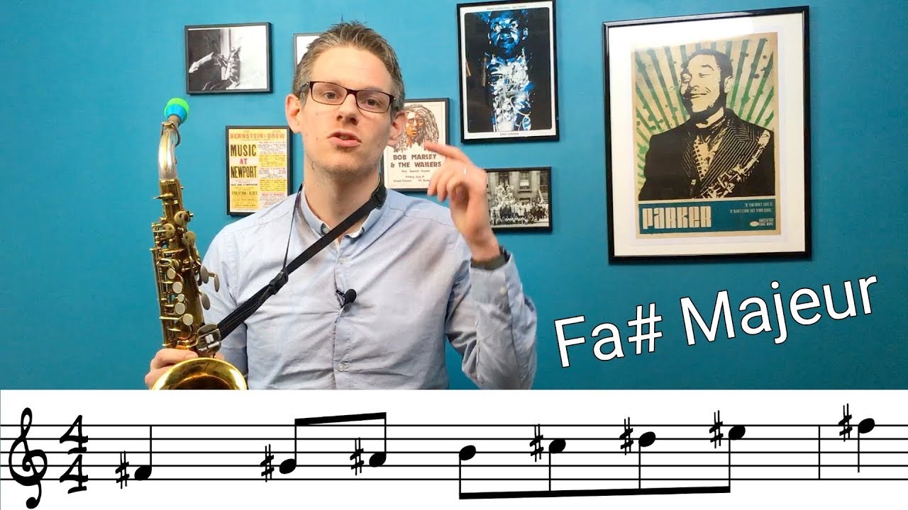 La gamme de Fa# Majeur au saxophone - YouTube