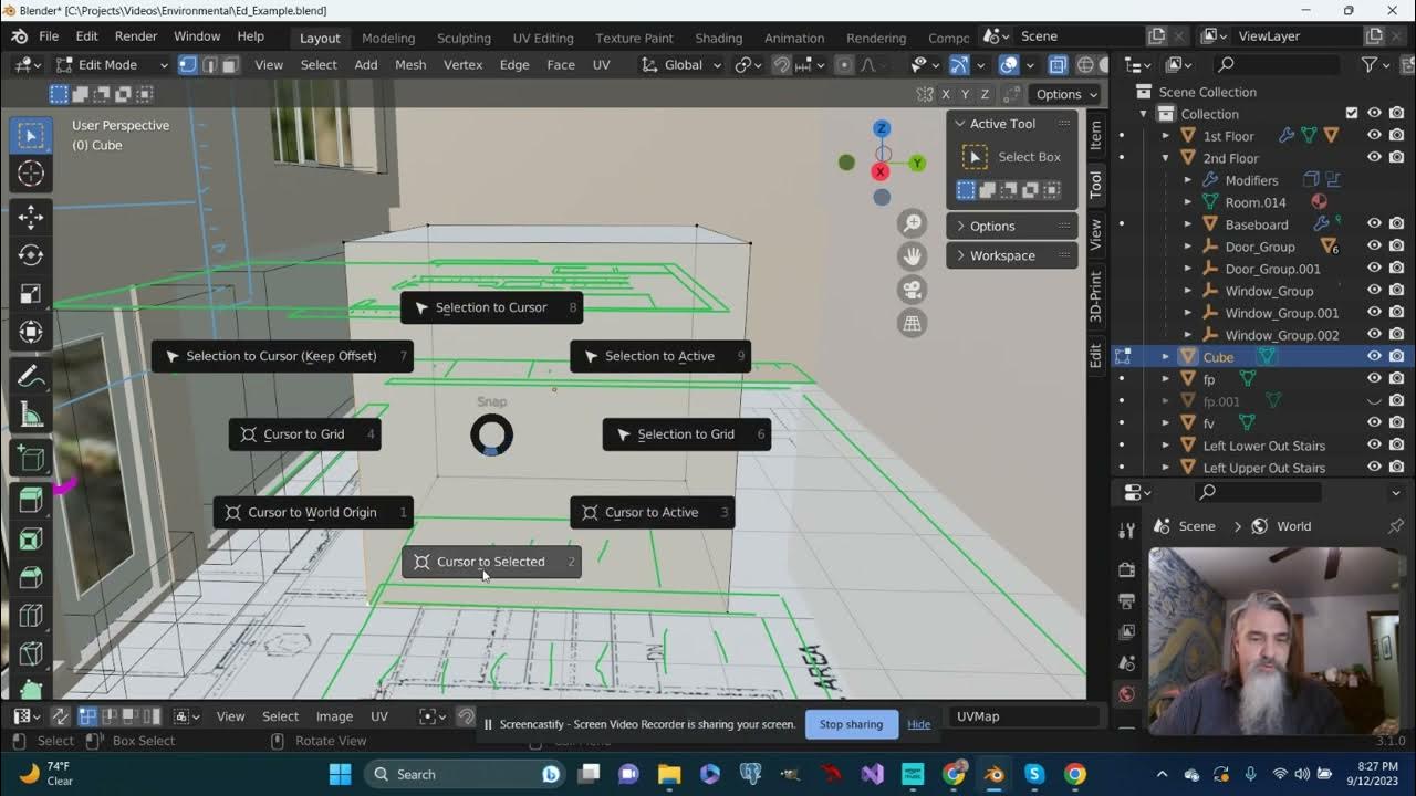 Adding Interior Walls with Blender Archimesh - YouTube